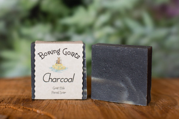 Charcoal Facial Soap – Boring Goats