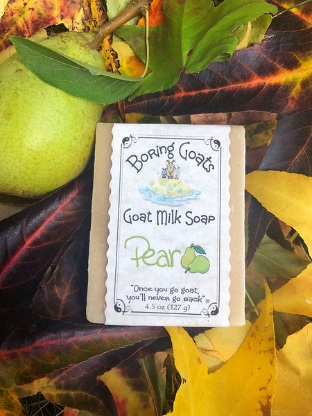 Pear Soap – Boring Goats